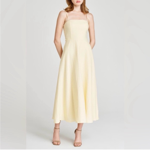 Wayf | Dresses | Womens Wayf Styled By Coco Yellow Linen Blend Dress ...